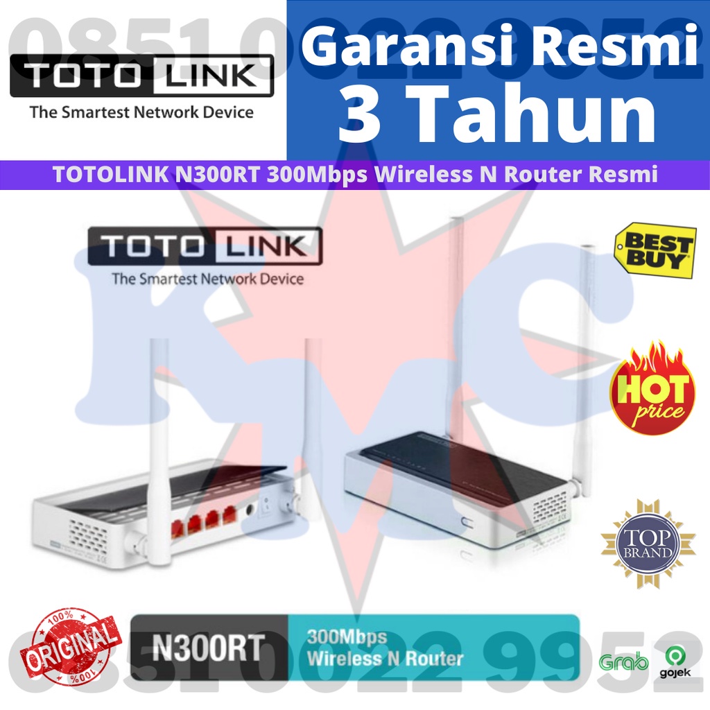 Jual TOTOLINK N300RT Router 300Mbps Wireless 2 Antena ( Korea ...