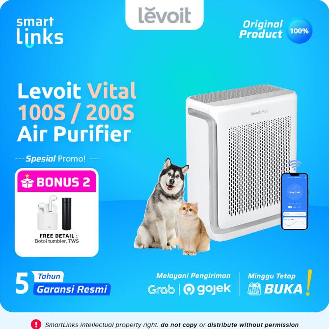 Jual Levoit Vital 100S / Levoit Vital 200S Pet Care Hepa Air Purifier Harukaichan | Shopee Indonesia