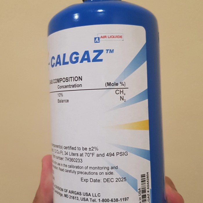 Jual Span Gas Kalibrasi ( Single Gas ) CALGAZ 34 L Methane 10 % ...