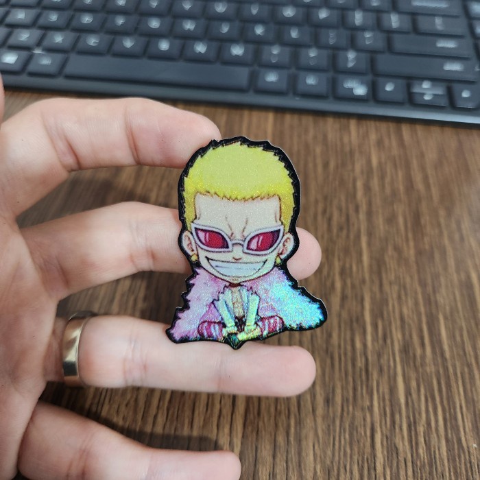 Jual Sticker Hologram Anime - PSH1806 - One Piece - Doflamingo | Shopee ...