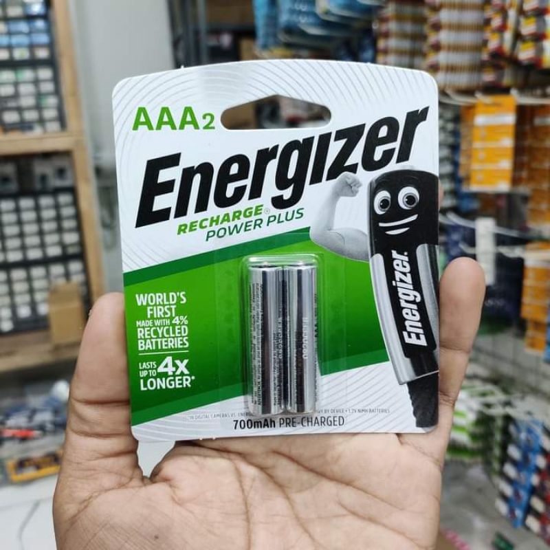 Jual BATERAI ENERGIZER RECHARGE POWERPLUS A3 AAA ISI ULANG ASLI | Shopee Indonesia