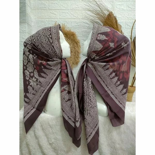 Jual TERBARU BATIK SERIES Kerudung Hijab Jilbab Voal Motif Premium Tepi ...