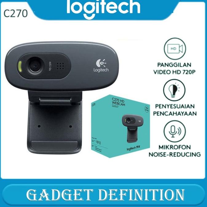 Jual Webcame Logitech C270 HD Original / Webcamera / Kamera pc / laptop ...