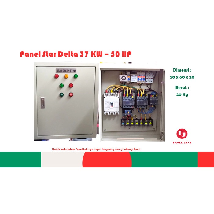 Jual Panel Star Delta 37 KW 50 HP (Panel Motor) | Shopee Indonesia