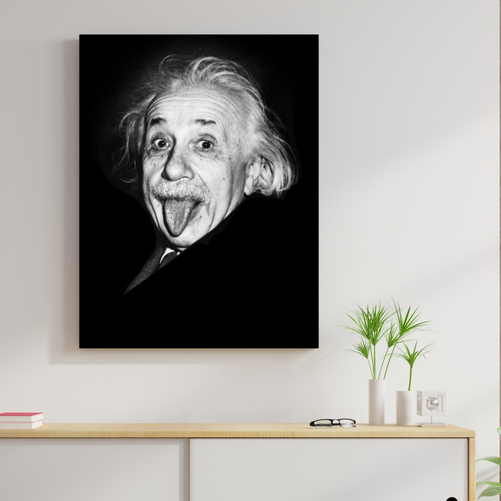 Jual Poster Kayu "Albert Einstein" Ukuran 20Cm x 30Cm | Shopee Indonesia