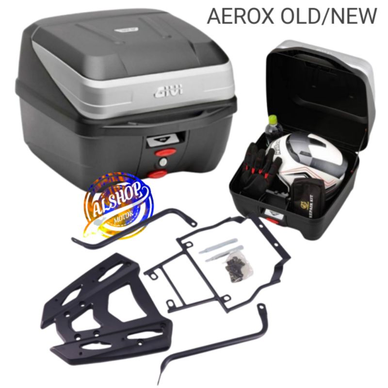 Jual PAKETAN BOX GIVI B32N B32 N DAN BREKET BOX AEROX 155 OLD AEROX NEW ...