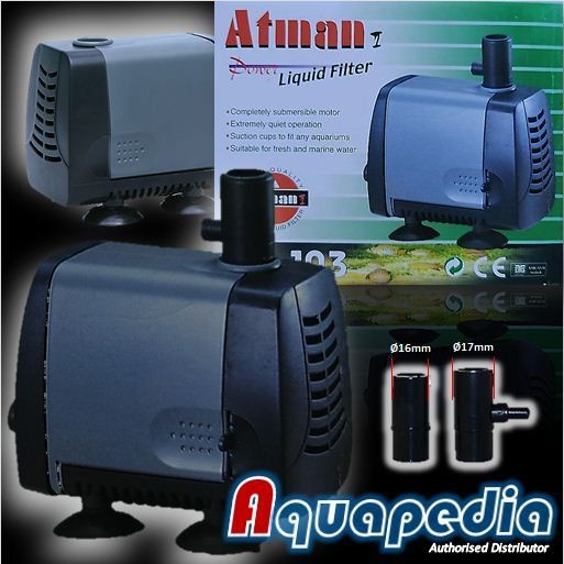 Jual Atman AT-103 Pompa Celup Aquarium Kolam Submersible Water Pump ...