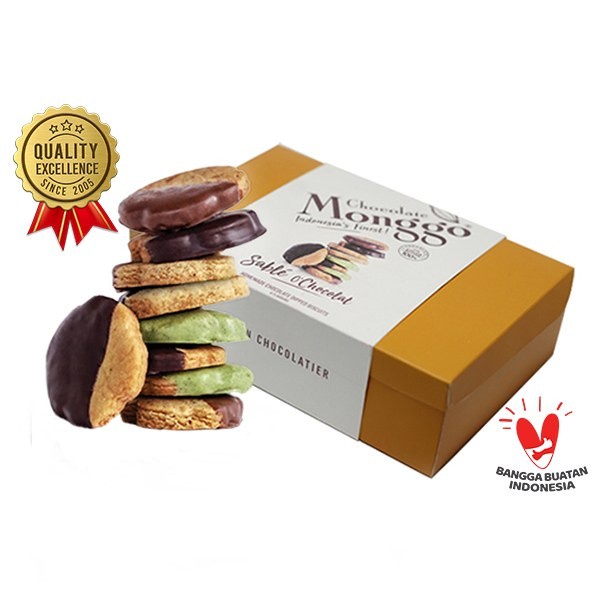 Jual SABL OCHOCOLAT 216G CHOCOLATE MONGGO COOKIE BISKUIT COKLAT ...