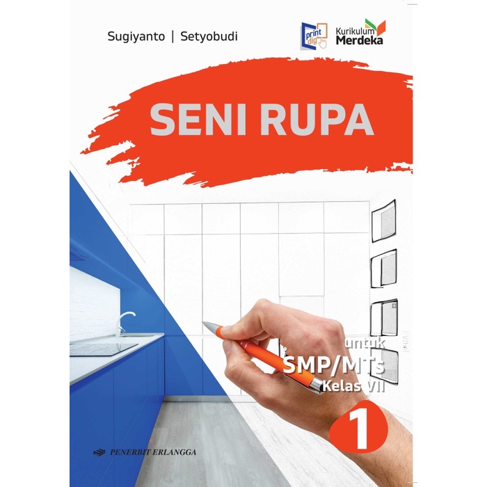 Jual 0037400010 - BUKU ERLANGGA ORIGINAL SENI RUPA SMP/MTS KELAS 7 KURIKULUM MERDEKA | Shopee ...