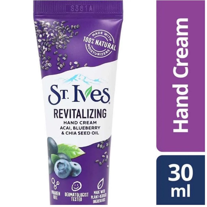Jual St. Ives Hand Cream Acai, Blueberry & Chia Seed Oil 30Ml | Shopee ...
