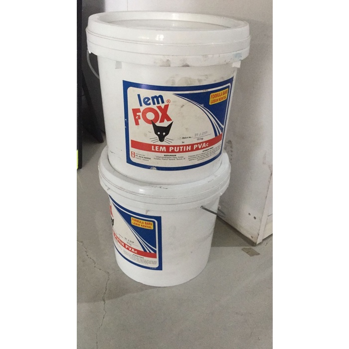 Jual Aurealiamall Fox Lem Putih Pvac Biru Ember 10 Kg | Shopee Indonesia