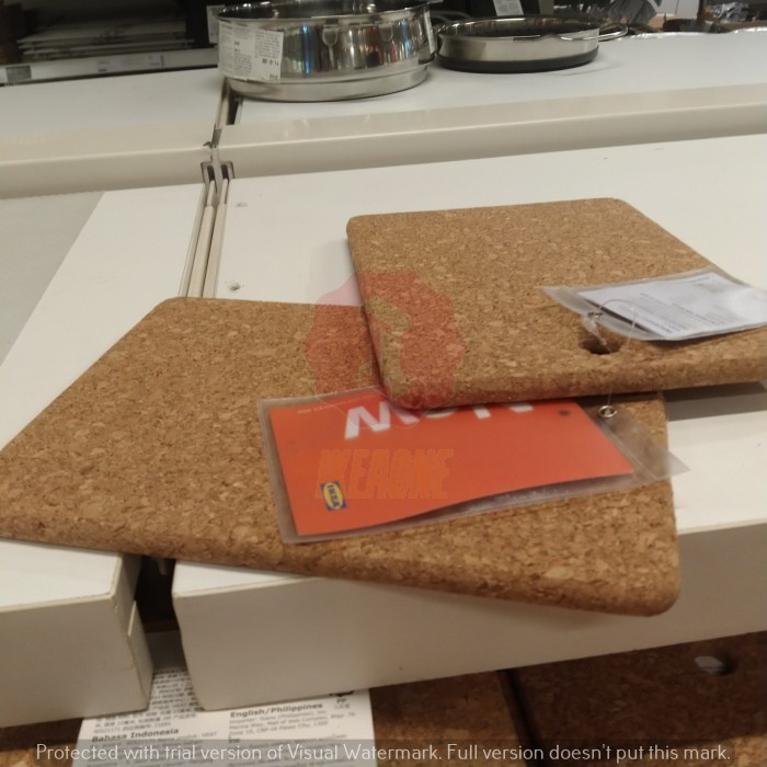 Jual Alas Panci Anti Panas Tatakan Gabus 2 Pc 23 X 17 Cm Cork Board Persegi | Shopee Indonesia