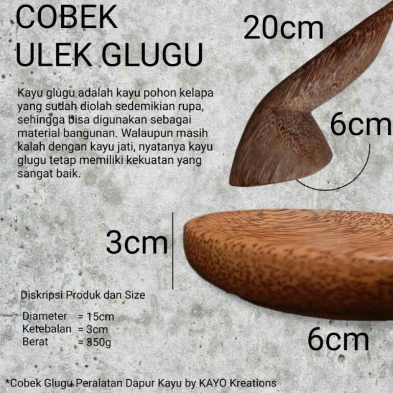 Jual Ulekan Kayu Glugu / Ulek Kayu Tradisional Peralatan Dapur Kayu ...