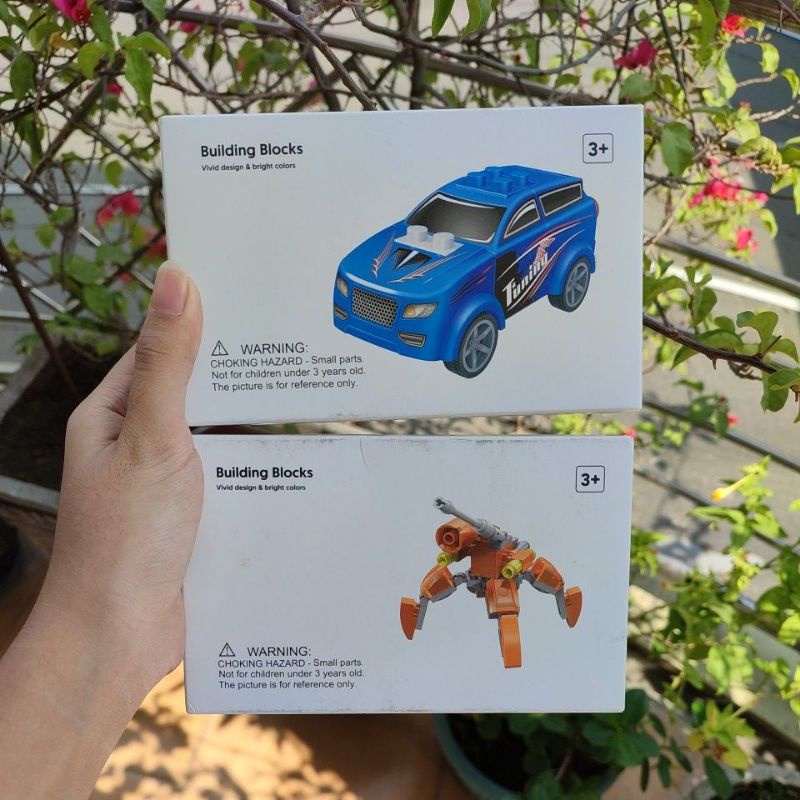 Jual MINISO ROBOT CAR BUILDING BLOCK MAINAN ANAK BONGKAR PASANG LEGO ...