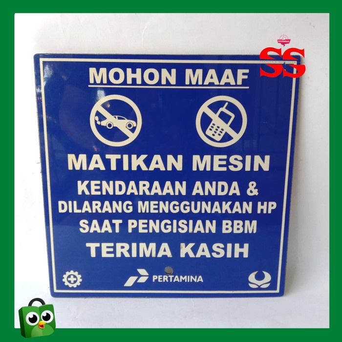 Jual Terlaris Rambu Peringatan Pelanggan Spbu Pertamina Rambu Papan ...