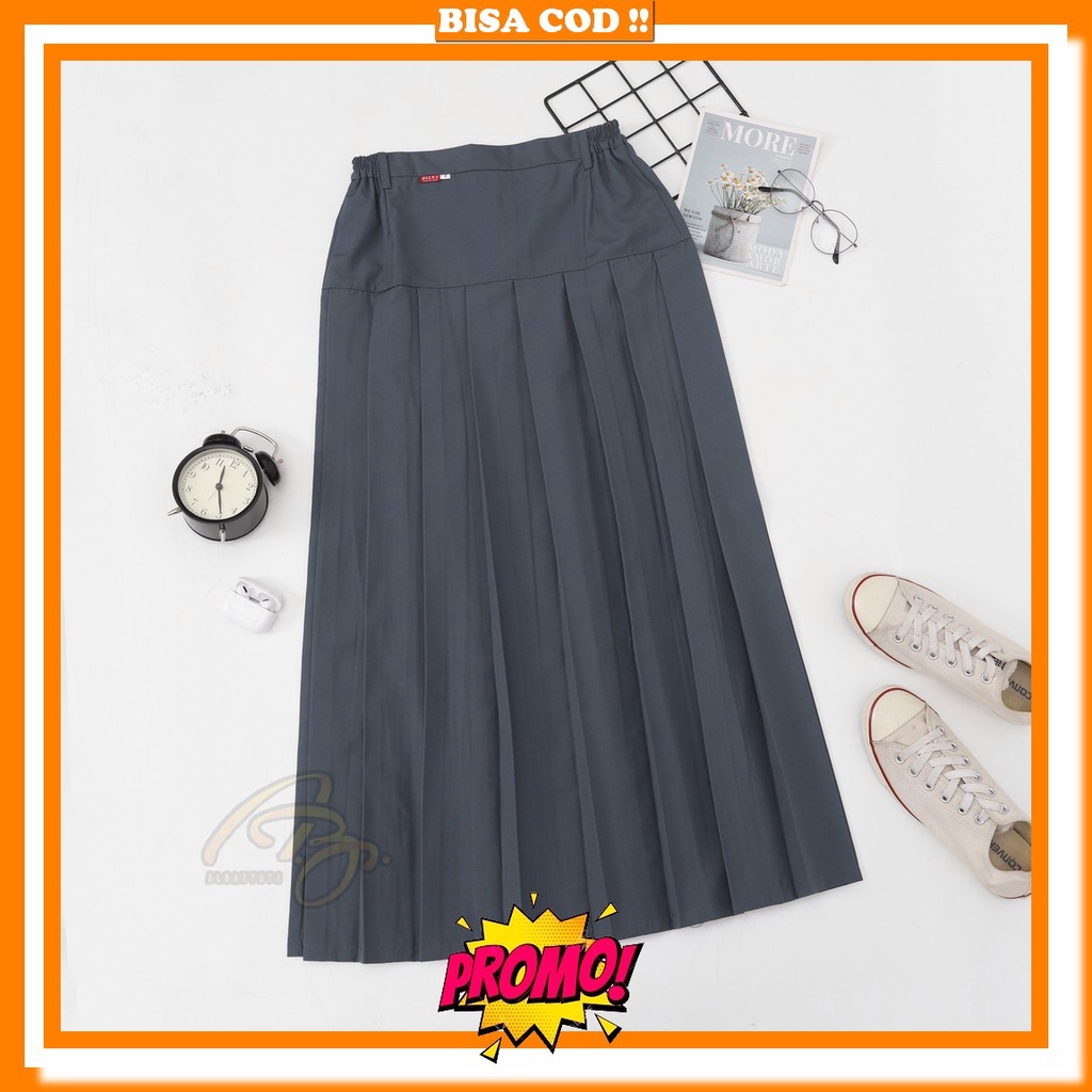 Jual Seragam Rok Smp Panjang Warna Biru Seragam Sma Rok Panjang Rempel Bawah Pinggang Abu ...