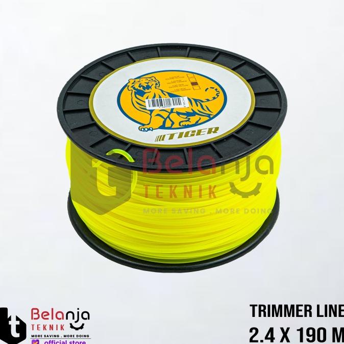 Jual Tiger Tali Senar Potong Rumput 2.4 MM X 190 Meter Trimmer Line ...