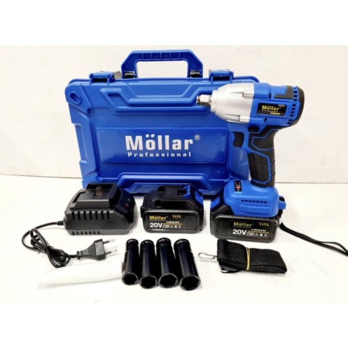 Jual Mesin pembuka baut ban mobil Cordless impact wrench MOLLAR ...