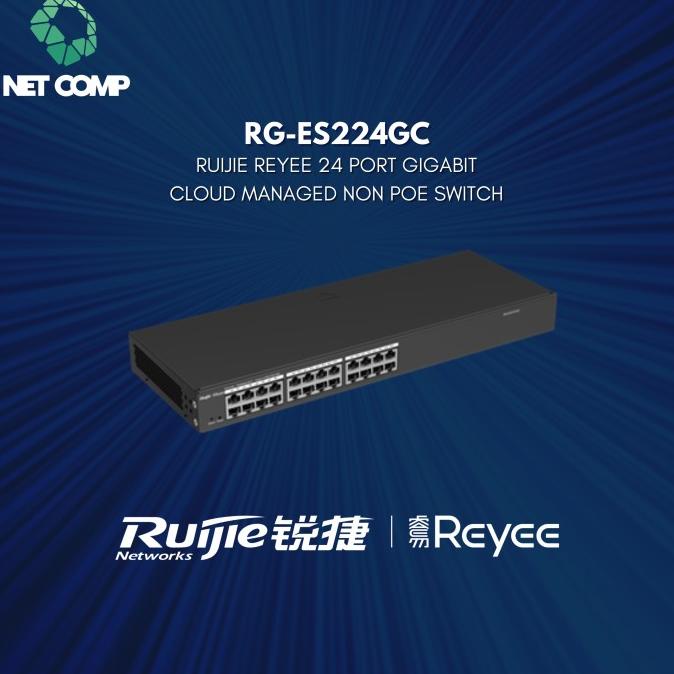 Jual RG-ES224GC RUIJIE REYEE 24 PORT GIGABIT CLOUD MANAGED NON POE ...