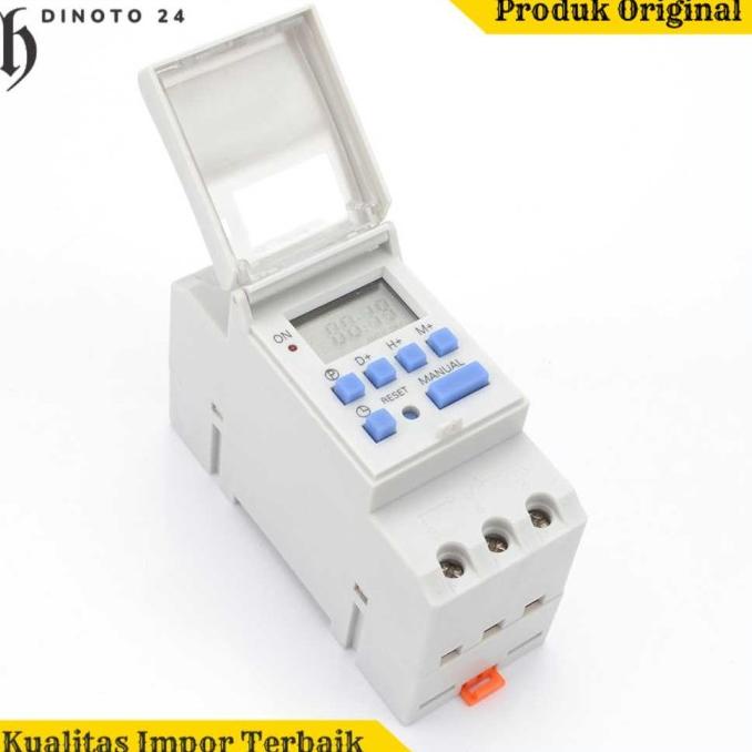 Jual Saklar Waktu Otomatis Digital Timer Time Switch Relay 16A 220V Ac ...