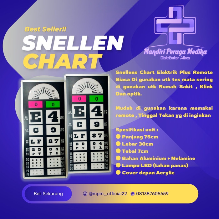 Jual Terlaris Snellen Chart Elektrik - Tes Mata Remote Lampu | Shopee ...