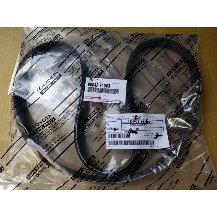 Jual Tali Kipas Fan Belt V Belt Agya Ayla1000cc Original 9004A-91063 ...