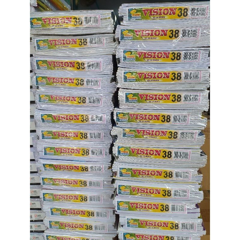 Jual Buku Tulis Vision 38 Lembar 1 pack isi 10 pcs | Shopee Indonesia