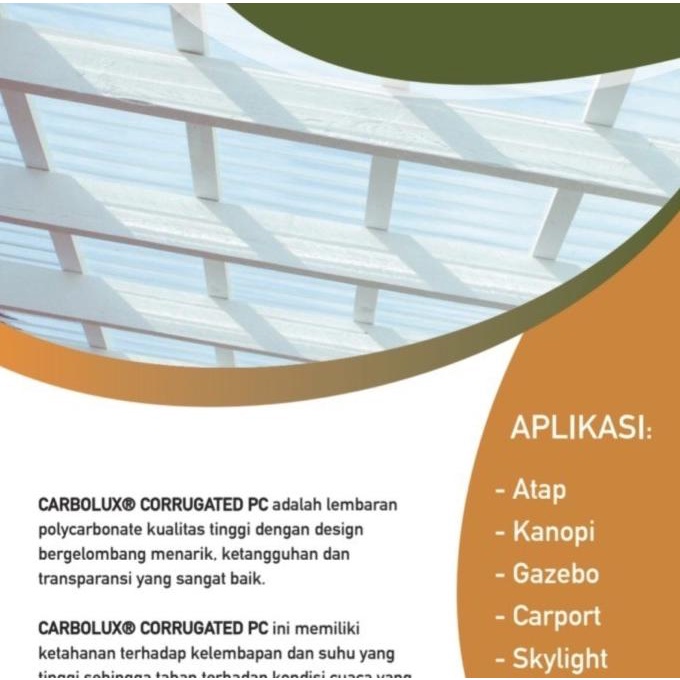 Jual Atap Polycarbonate Trimdek Spandek Transparan Free Ongkir | Shopee ...