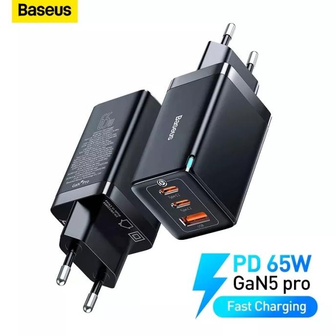 Jual Baseus Gan 5 Pro 3 Output Charging Qc 3.0 4.0 Gan Fast Charging ...