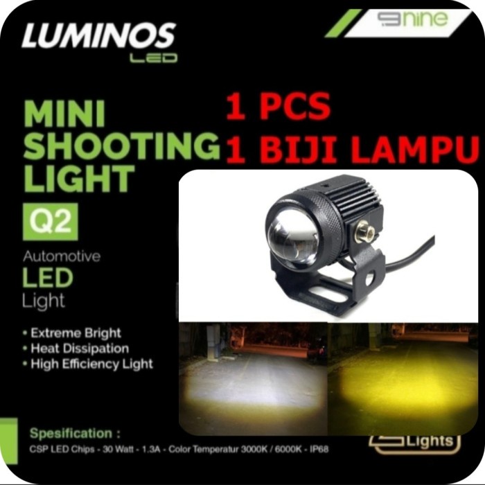 Jual Lampu LUMINOS Q2 Lampu tembak D2 Laser Putih kuning isi Satu 1 pc ...