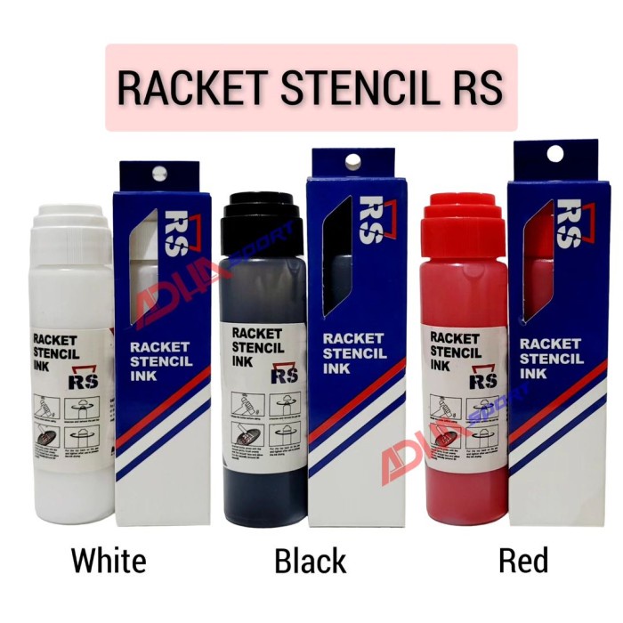 Jual TINTA SENAR RAKET RS / STENCIL INK LOGO BADMINTON BULUTANGKIS ...