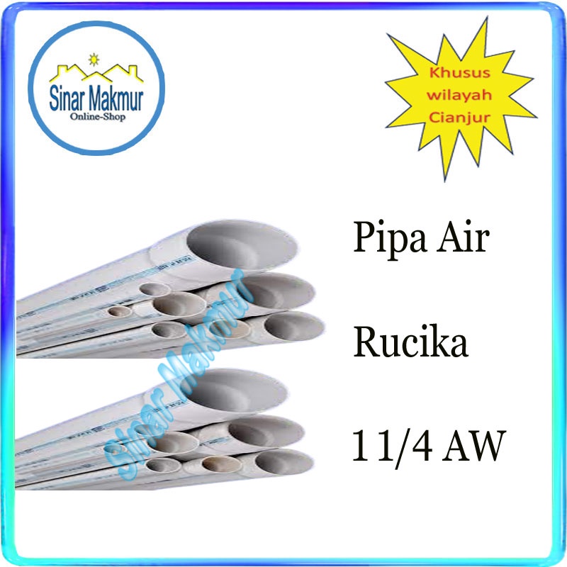 Jual Pipa Air PVC Paralon Pralon AW 1 1/4" Inch (RUCIKA) | Shopee Indonesia