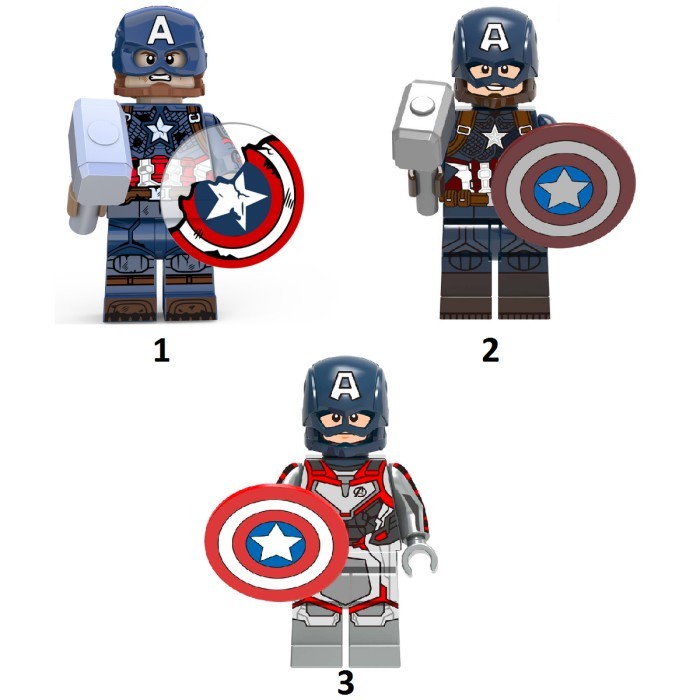 Jual Marvel Avenger Captain America Steve Roger End Game Minifigure ...