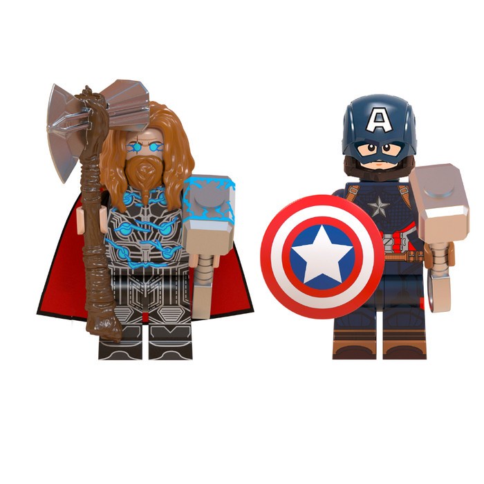 Jual Thor Captain America Mjolnir Stormbreaker Endgame Minifigure Lego ...