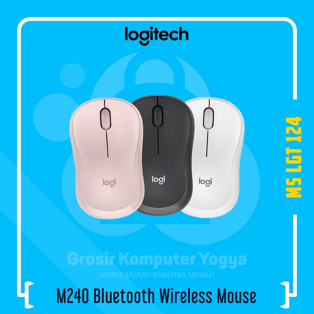 Jual Logitech M240 4000 DPI 3 Buttons Silent Click Bluetooth Mouse ...