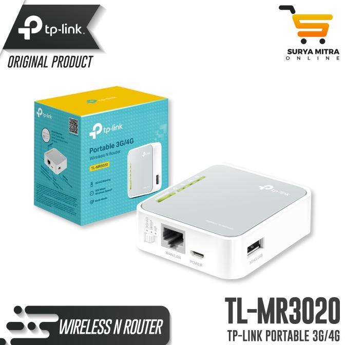 Jual Wireless N Router TP-LINK TL-MR3020 Portable 3G/4G | Shopee Indonesia