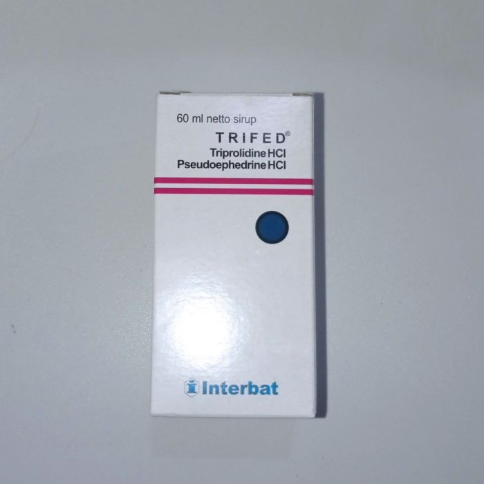 Jual Obat Flu dan Hidung Tersumbat Trifed 60 ml | Shopee Indonesia