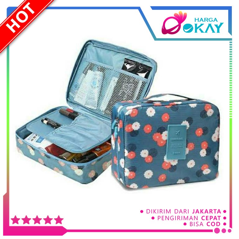 Jual HO Tas Kosmetik Multifungsi Kosmetik Pouch Make Up Monopoly Makeup Multi Pouch Travel Murah ...