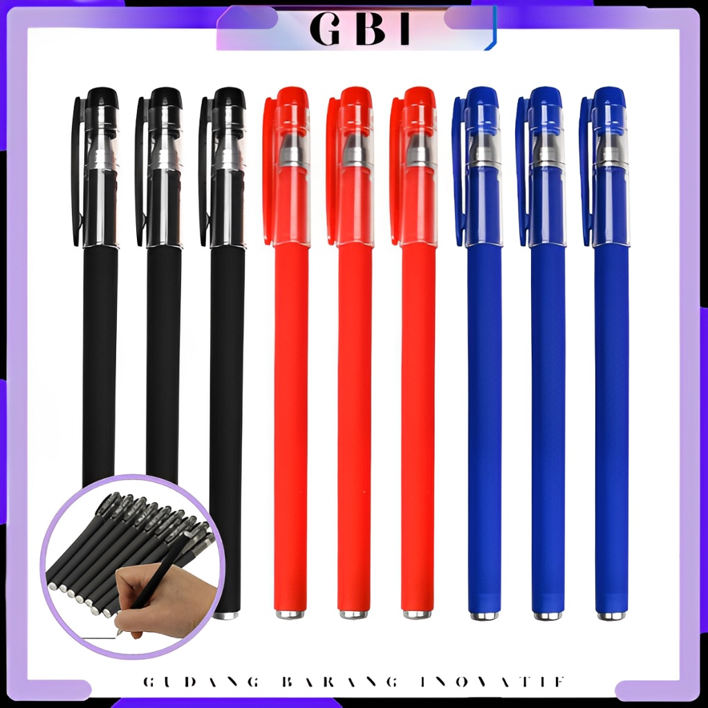 Jual GBI Pulpen Gel 0.5MM Pulpen Warna Warni Ujung Lancip Model TST ...