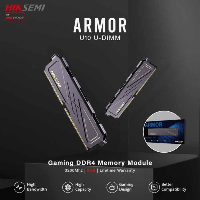 Jual Memory Hiksemi Armor U-DIMM 8GB 16GB DDR4 3200MHz RAM - 8GB ...
