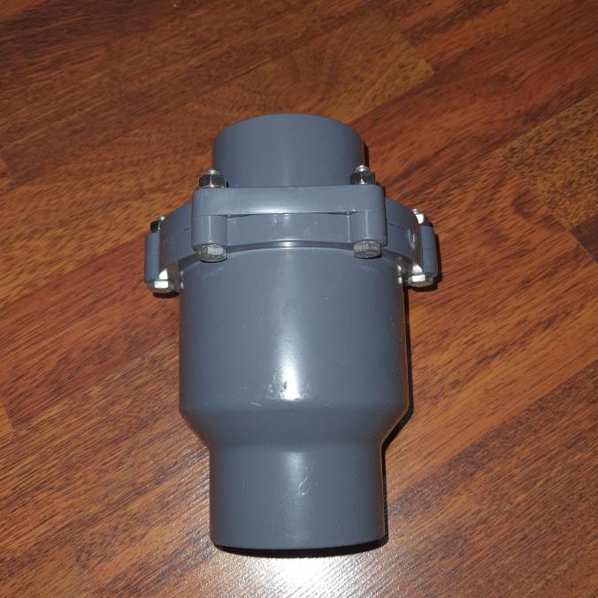 Jual Swing check valve 2 inch pvc/ Klep Tabok 2 inci.Merek KDJ Taiwan ...