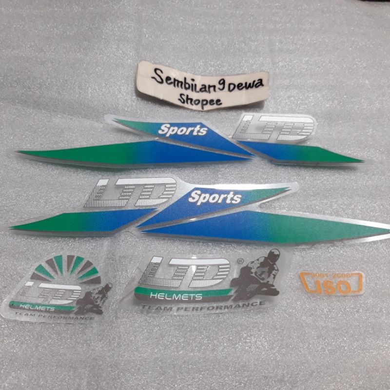 Jual stiker set helm LTD sport malaysia fulset stiker ISO transparan ...