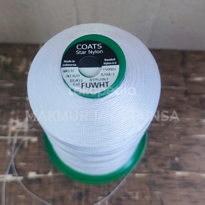 Jual Benang Coats Star Nylon Putih Fuwht | Shopee Indonesia