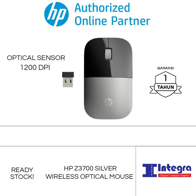 Jual HP Z3700 SILVER WIRELESS OPTICAL MOUSE/ HPZ3700 / Z 3700 GARANSI ...