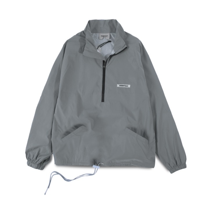 Jual Bestseller Fog Essentials Half Zip Track Jacket Silver Reflective ...