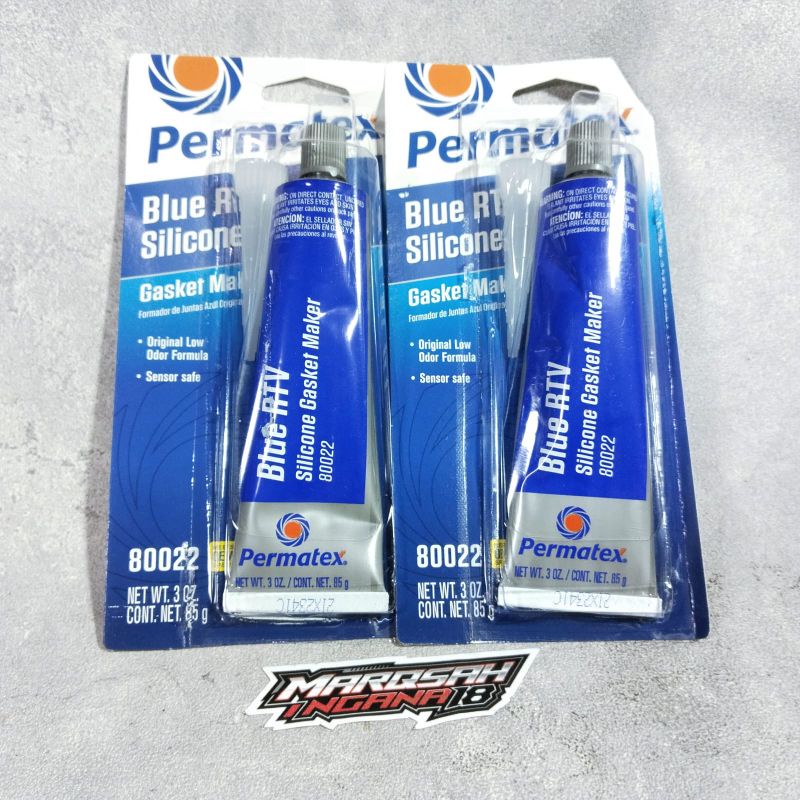 Jual LEM PERMATEX BLUE RTV GASKET MARQSAH SHOP RACING | Shopee Indonesia