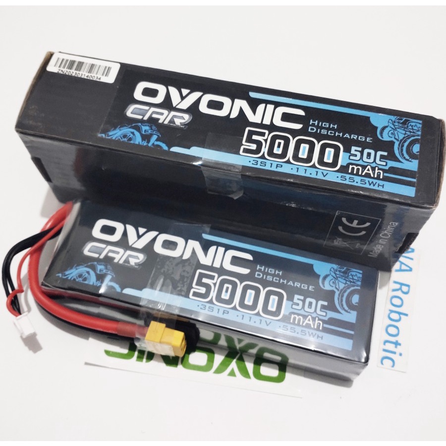 Jual Baterai Lipo Ovonic Blue 5000mah 3S 50C 11.1V | Shopee Indonesia