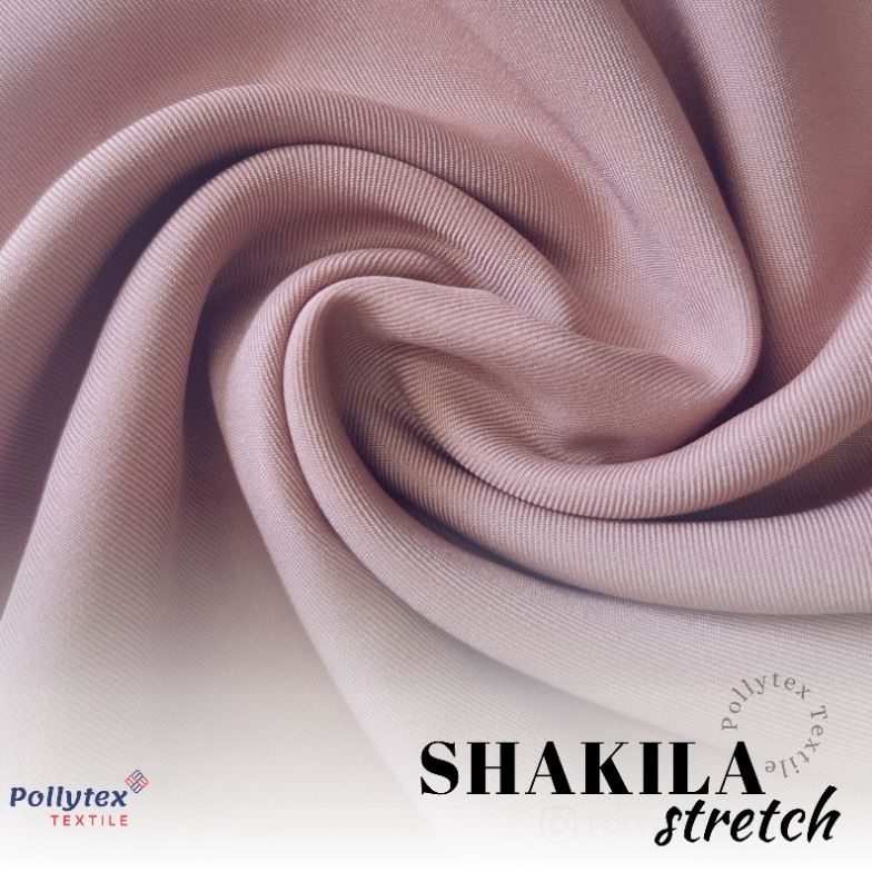 Jual (9N2H-A Bahan Kain Shakila Premium / Samira stretch / Syakila ...