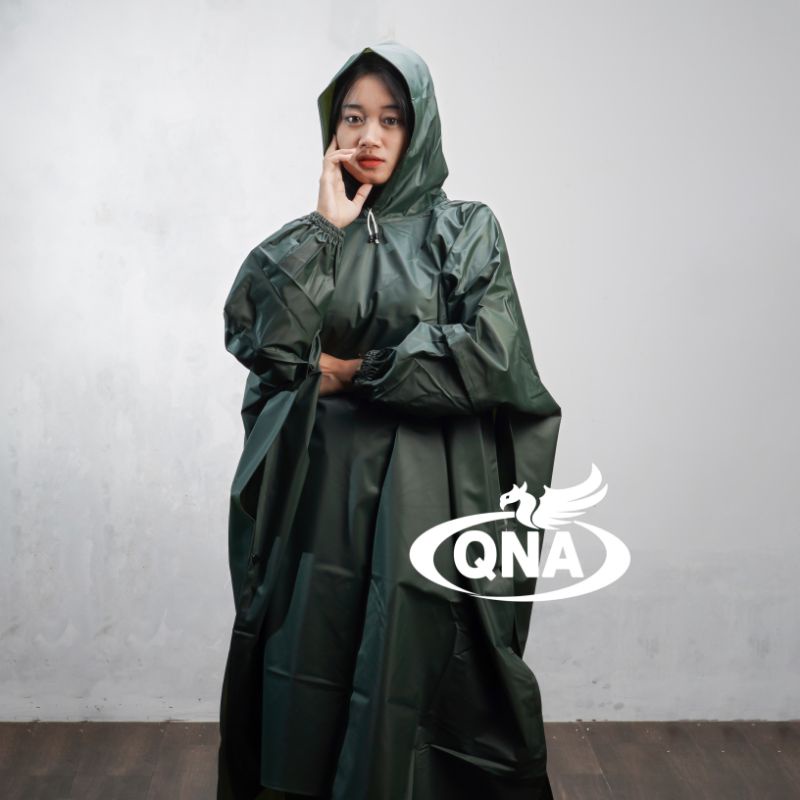 Jual MANTEL, RAINCOAT, JAS HUJAN PONCO Lengan Terbaik By QNA Mocca | Shopee Indonesia