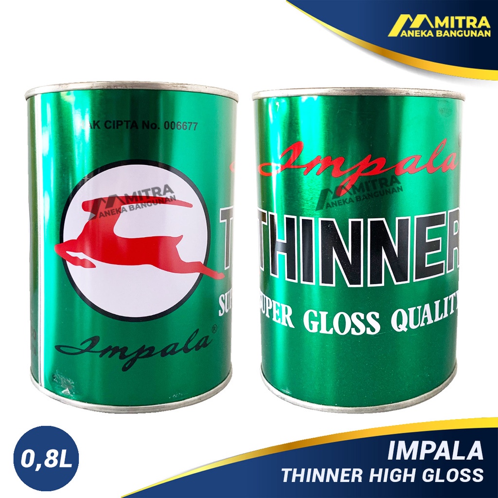 Jual THINNER IMPALA 1 LITER / PENGENCER CAT SINTETIS MINYAK KAYU BESI / THINNER HG HIGH GLOSS ...